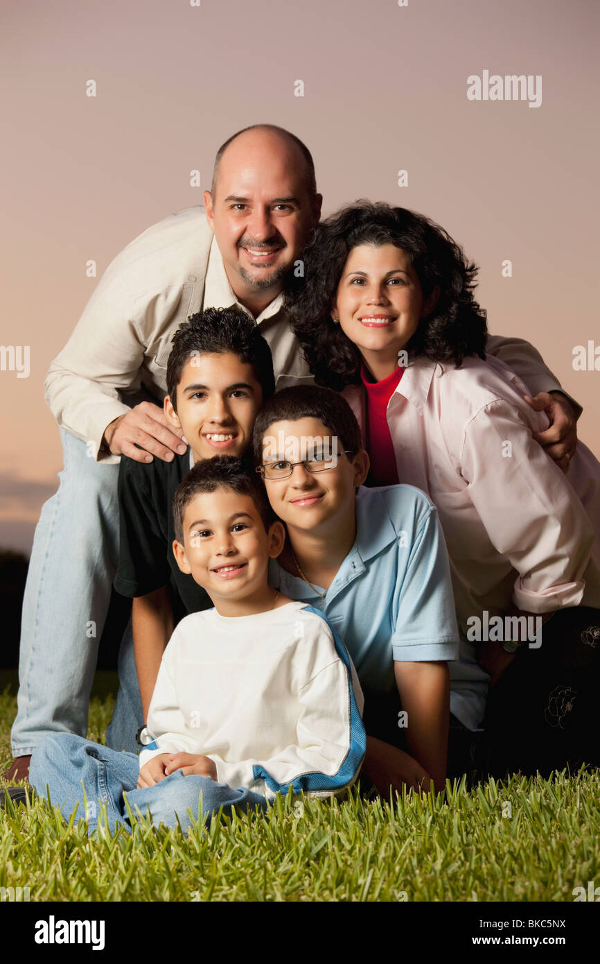Portrait Of A Family Stock Photo - Alamy