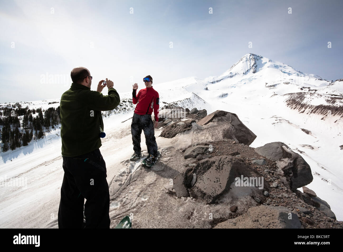 Summit of Mount Hood from Cooper Spur Area, Mount Hood National Forest ...