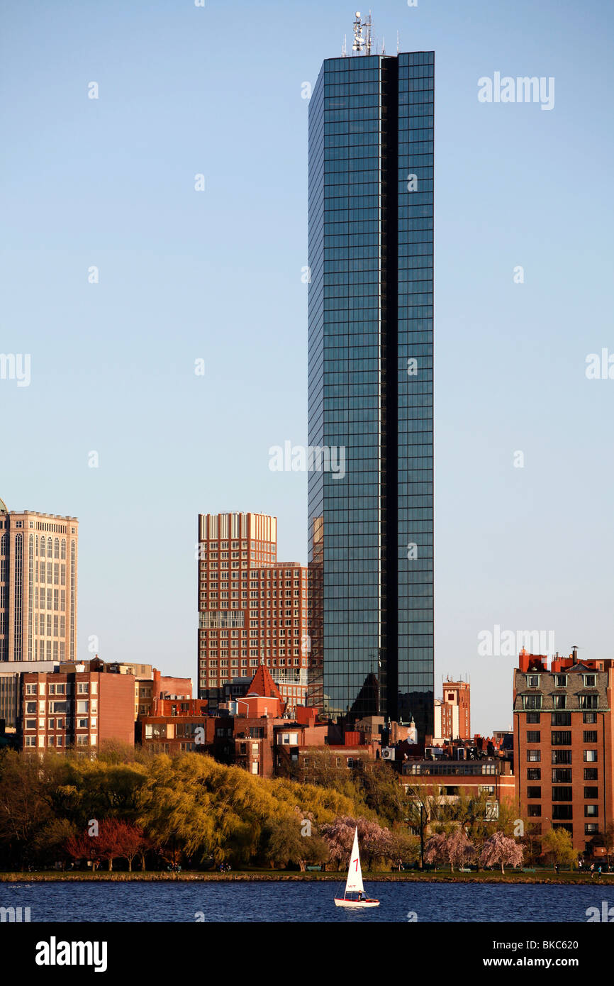 Back Bay skyline, Charles River, Boston Massachusetts Stock Photo - Alamy