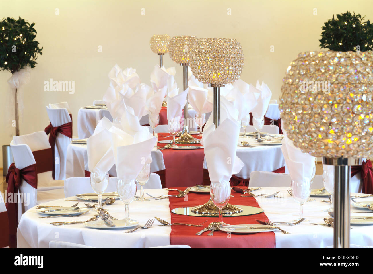 Wedding breakfast table Rufford wedding facilities, Rufford Mill Stock ...