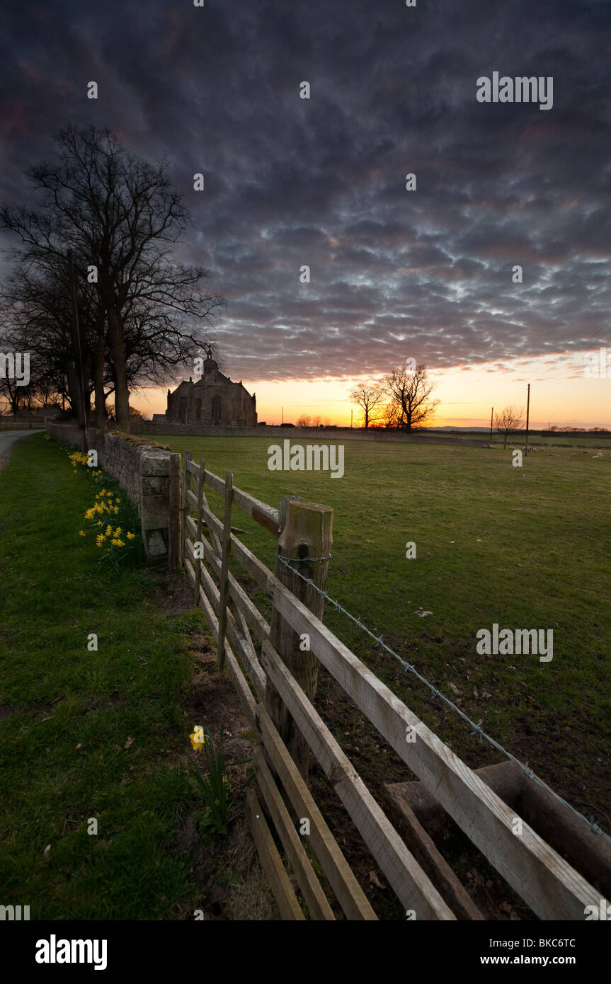 Ladykirk church or Kirk in the Scottish Borders Stock Photo - Alamy