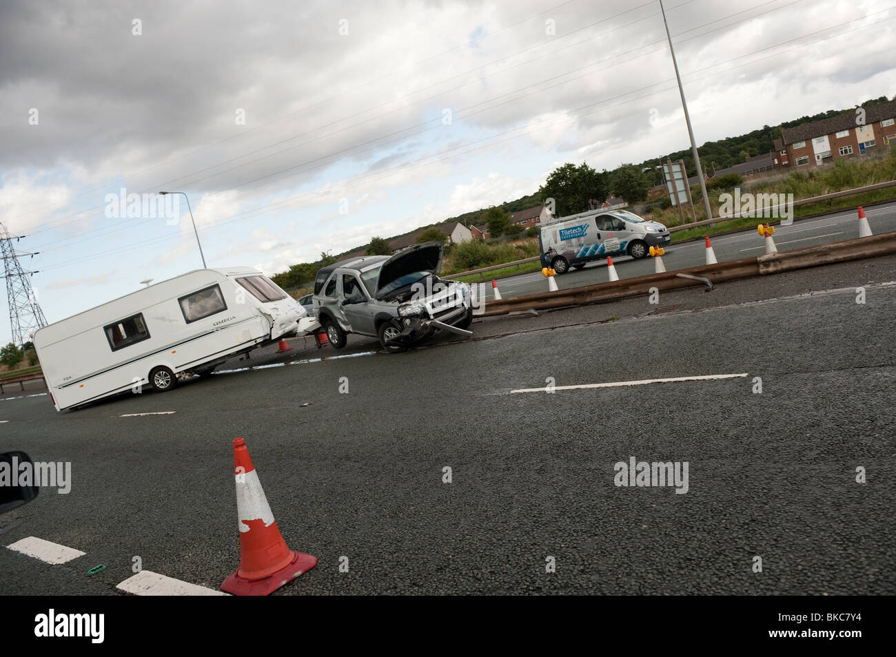 Caravan crash hi-res stock photography and images - Alamy