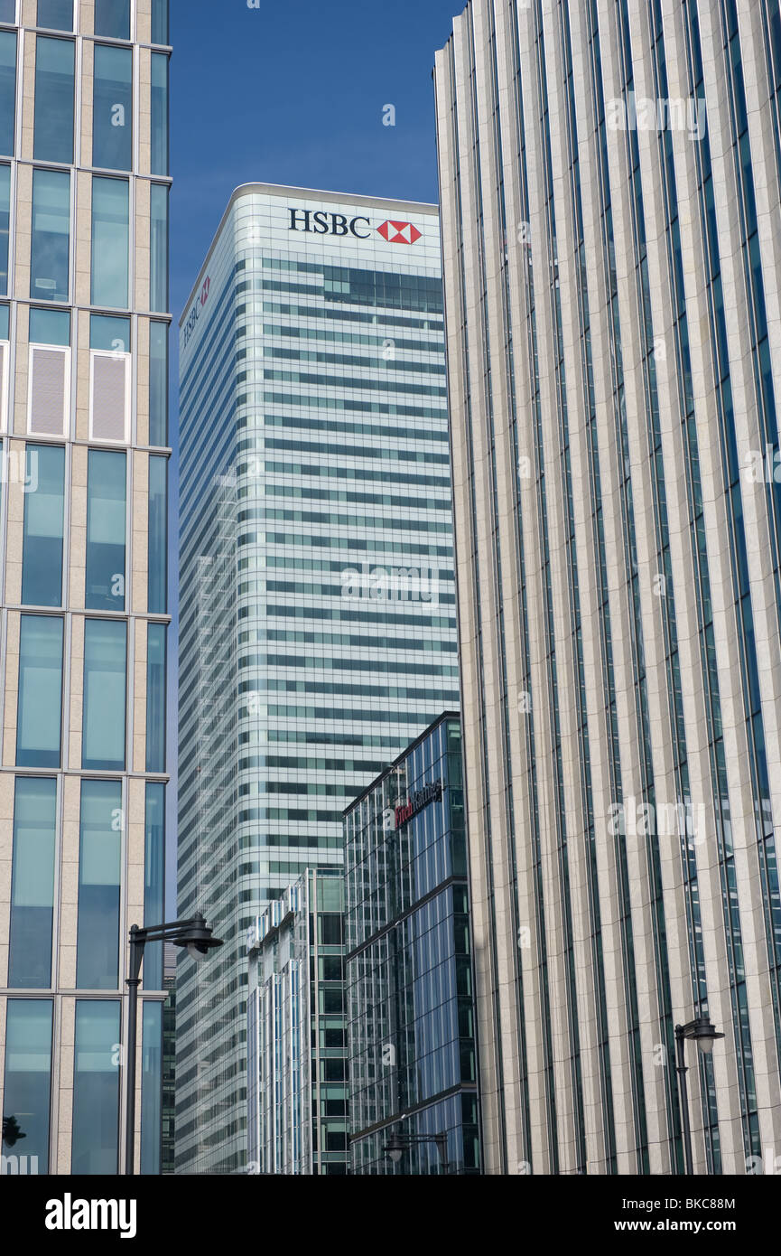The HSBC buidling in London's Canary Wharf, spring 2010 Stock Photo - Alamy