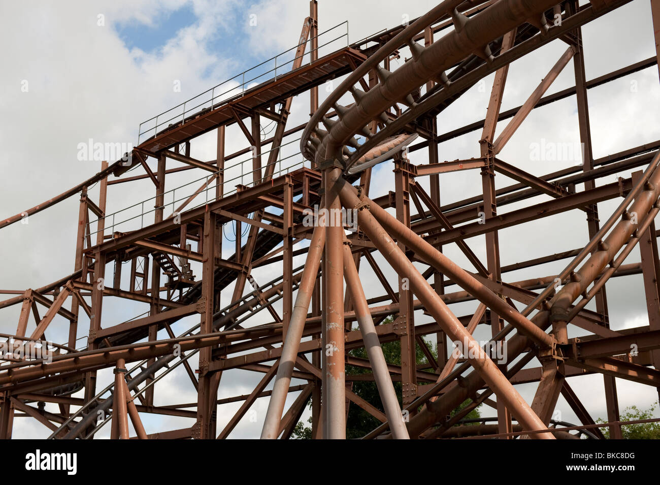Steel rollercoaster hi-res stock photography and images - Alamy