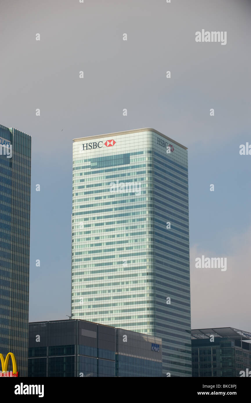 The HSBC buidling in London's Canary Wharf, spring 2010 Stock Photo - Alamy