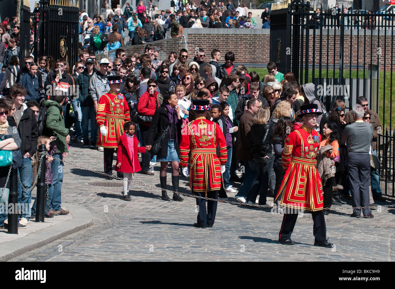 Tower of london beefeater raven hi-res stock photography and images - Alamy