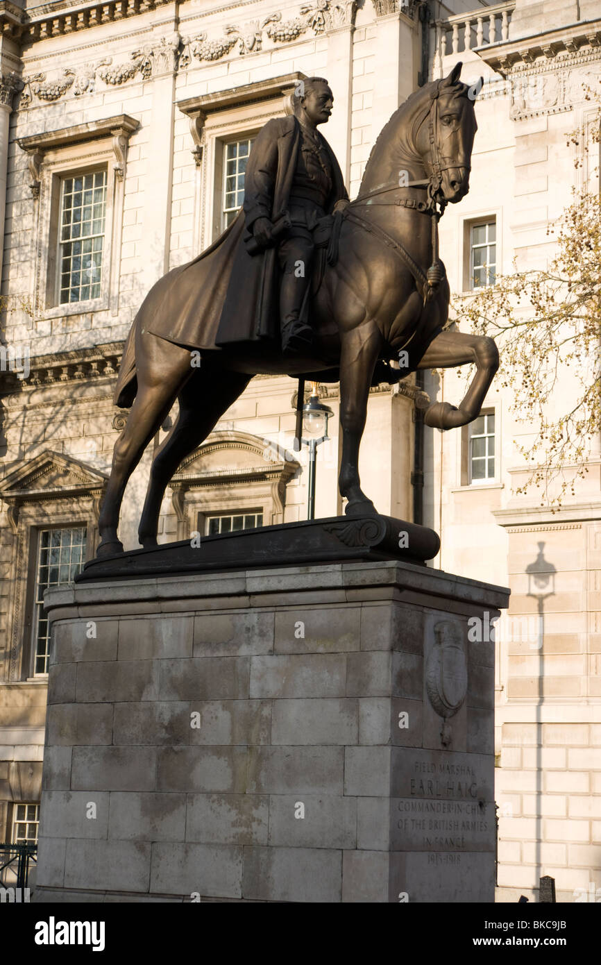 The Statue of Field Marshal Haig (Earl Haig), Whitehall, London Stock ...