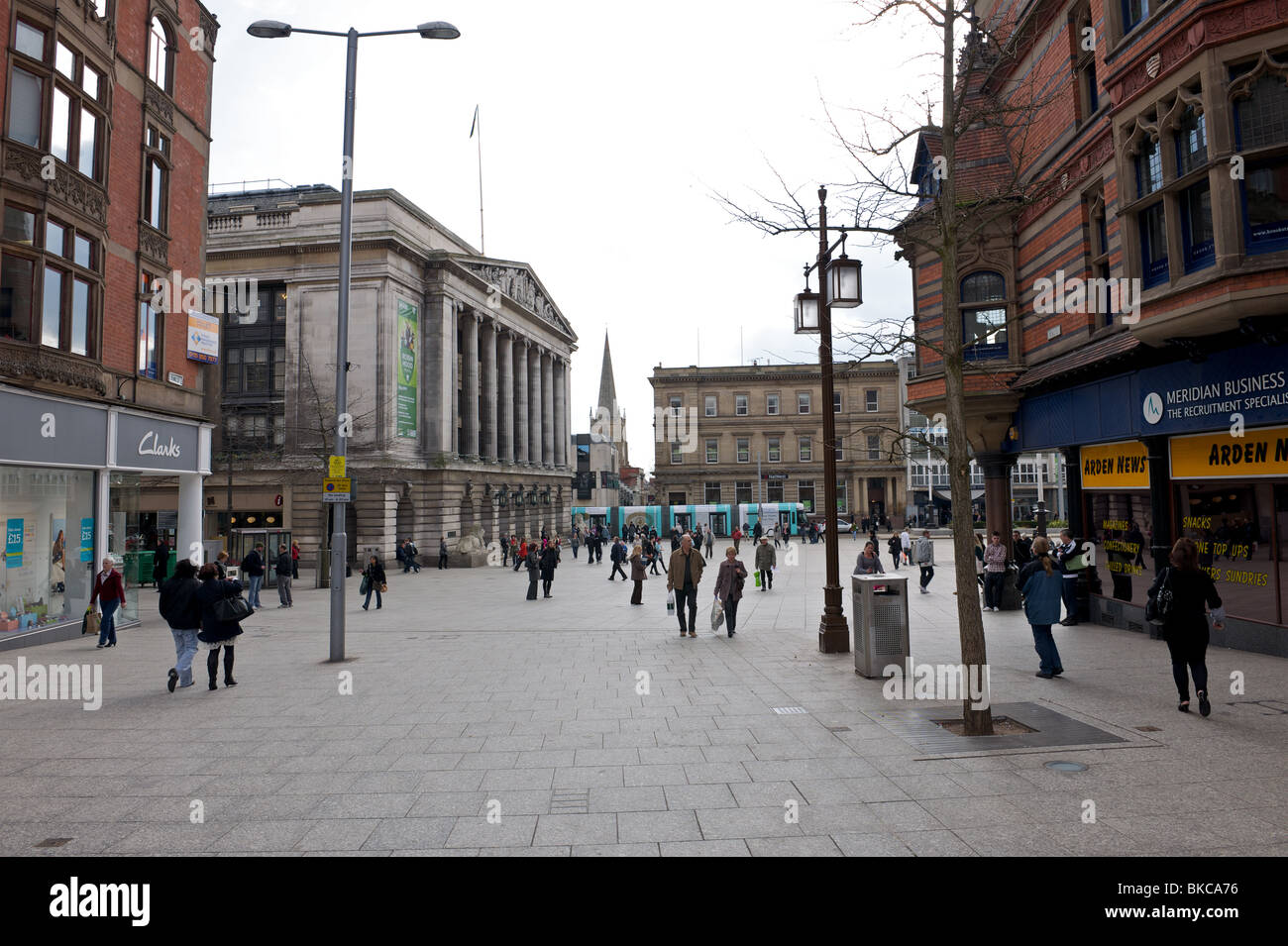 Nottingham town hall, Old Market Square, Nottingham, England Stock ...
