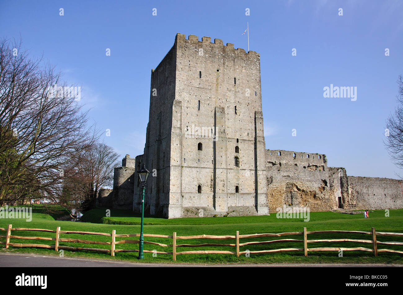 Portchester Castle Hampshire England High Resolution Stock Photography ...