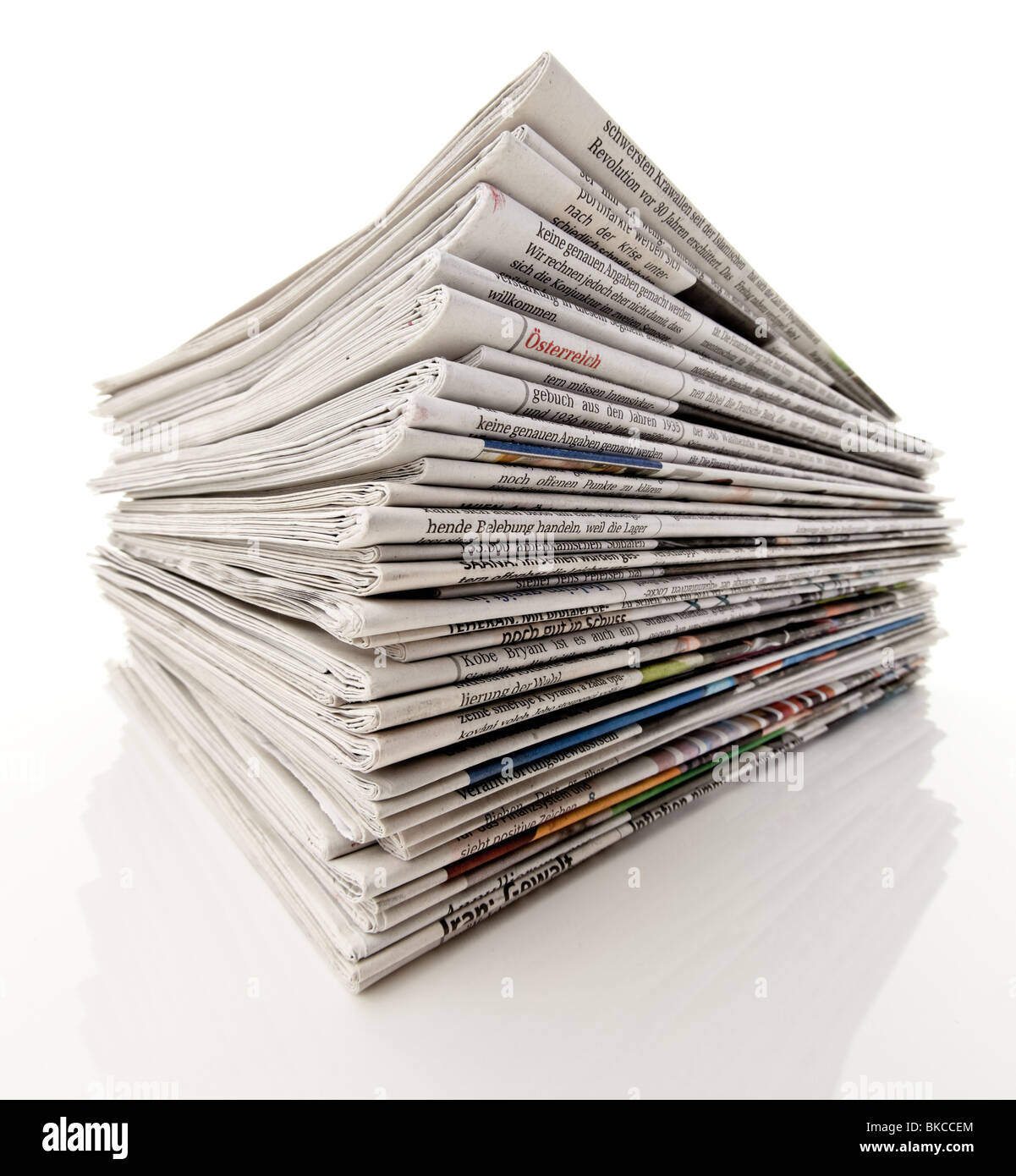 Old newspapers and magazines in a pile Stock Photo - Alamy