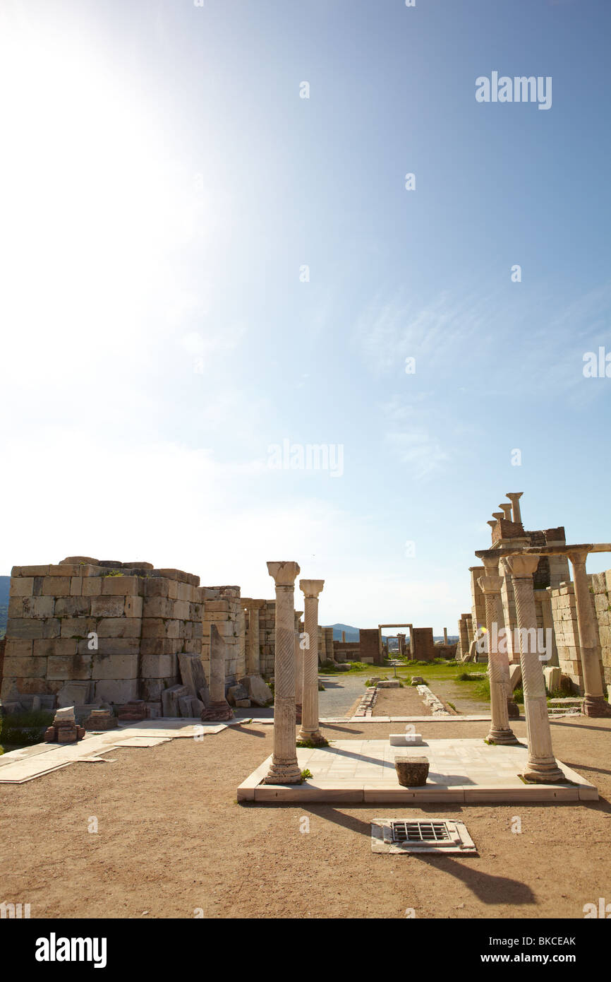 The ruined arch of the Gate of Persecution of the st. Johns Basilica ...