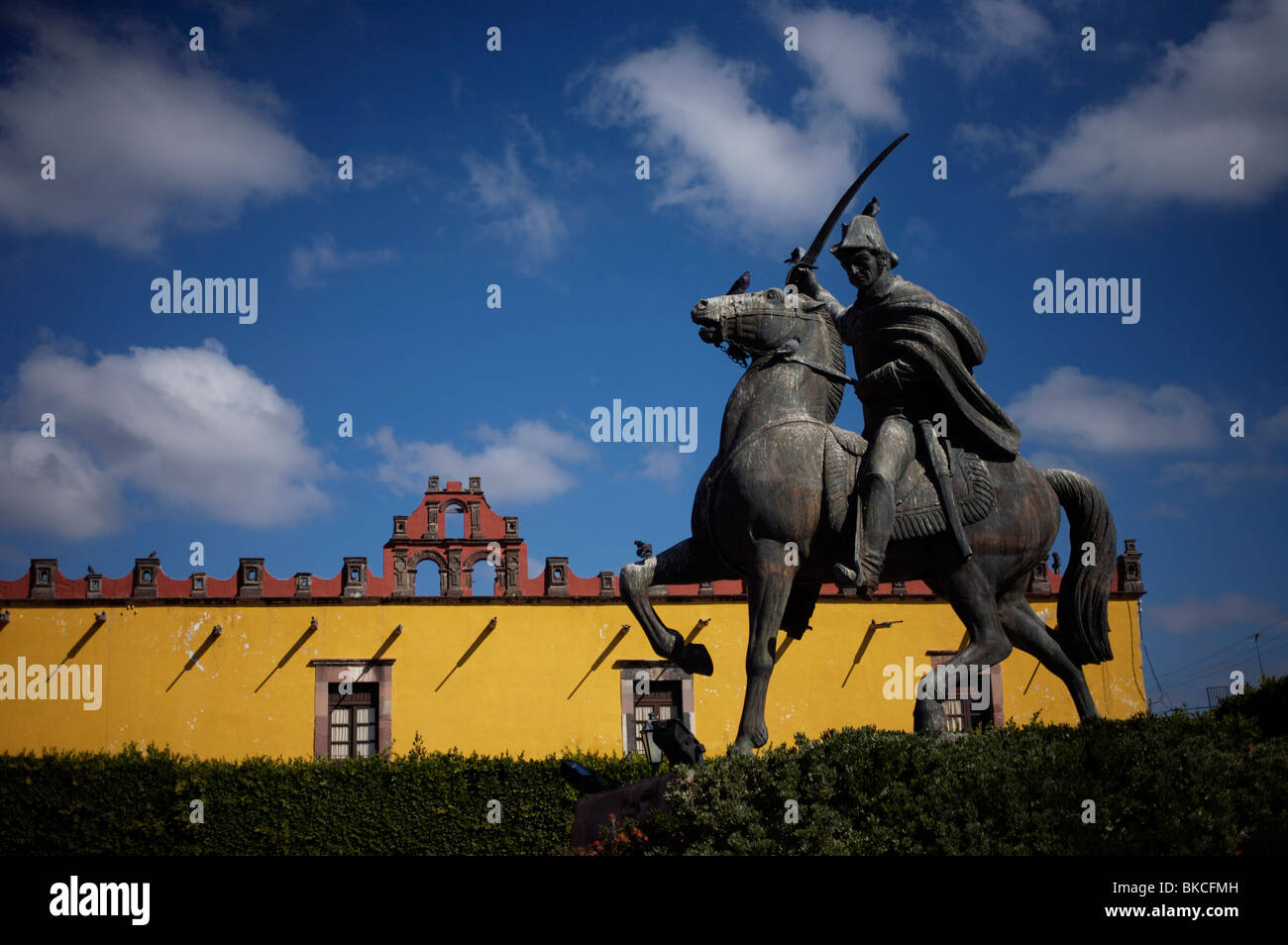 Statue of General Ignacio Allende, a Mexican independence hero, in the ...