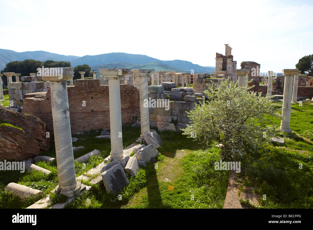 The ruined arch of the Gate of Persecution of the st. Johns Basilica ...