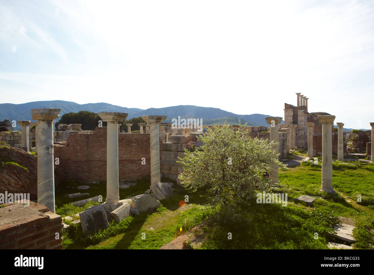 The ruined arch of the Gate of Persecution of the st. Johns Basilica ...