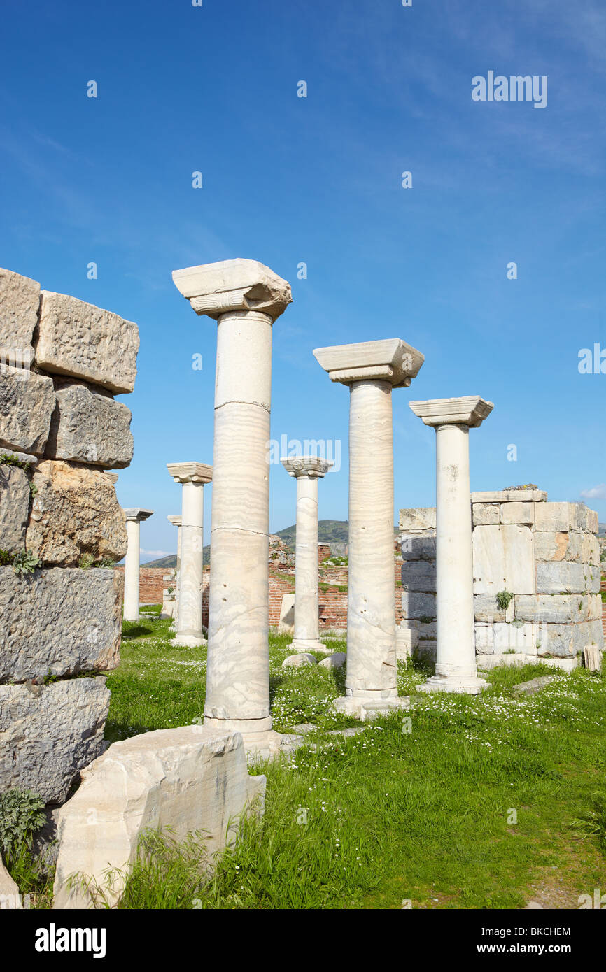 The ruined arch of the Gate of Persecution of the st. Johns Basilica ...