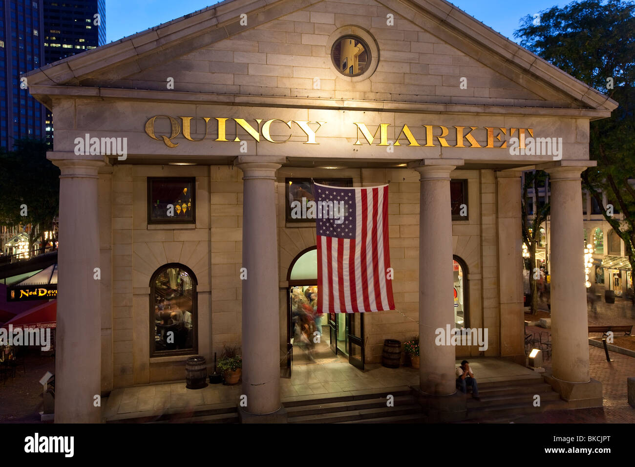 Quincy Market, Boston, Massachusetts, New England, USA Stock Photo - Alamy