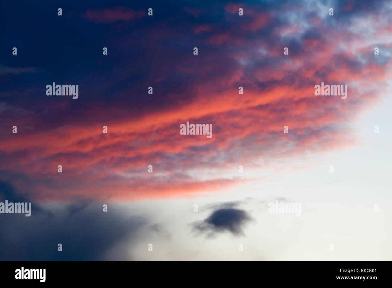 Beautiful blue and pink sky Stock Photo - Alamy