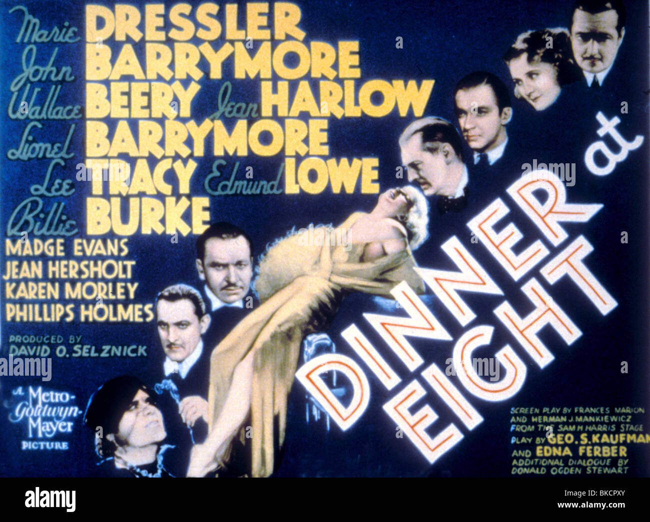 DINNER AT EIGHT (1933) DINNER AT 8 (ALT) POSTER DNAE 004 Stock Photo ...