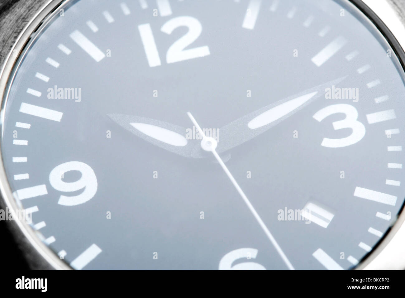 Very close details of a big watch Stock Photo - Alamy