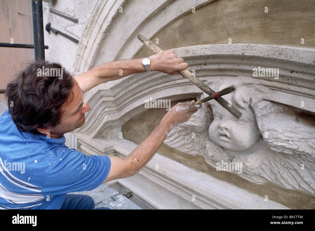 Restoration of the stuccos, church of Santi Dodici Apostoli, Rome ...