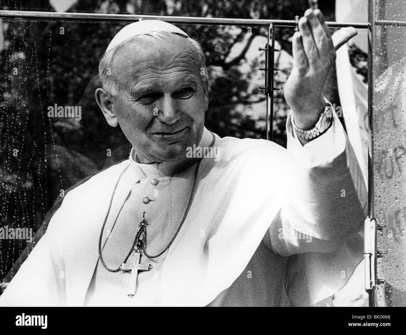 Pope John Paul Ii Black And White