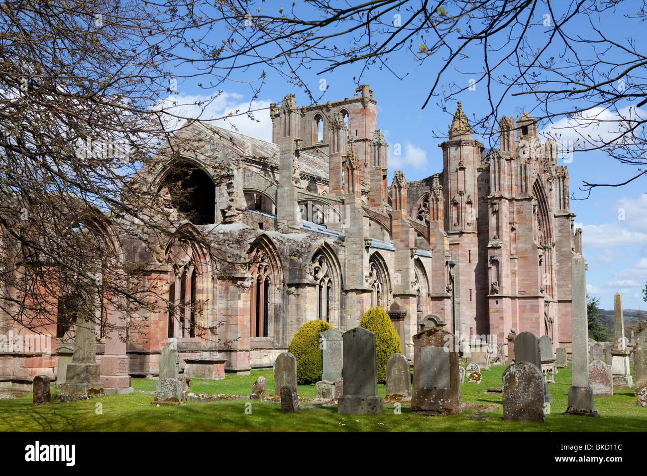 Melrose abbey scotland hi-res stock photography and images - Alamy