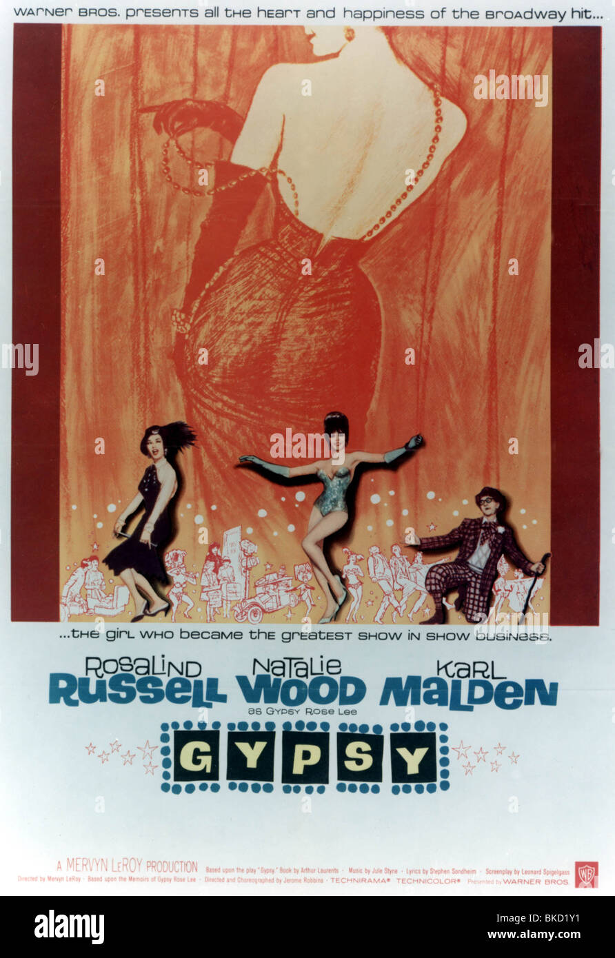 GYPSY -1962 POSTER Stock Photo - Alamy