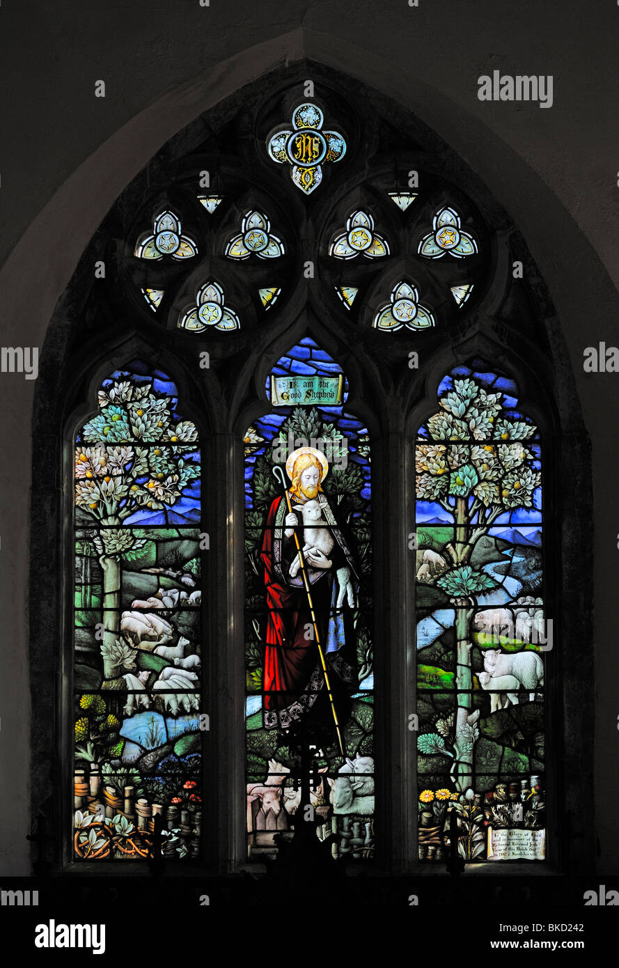 East window. Church of Saint Thomas, Selside, Cumbria, England, United ...