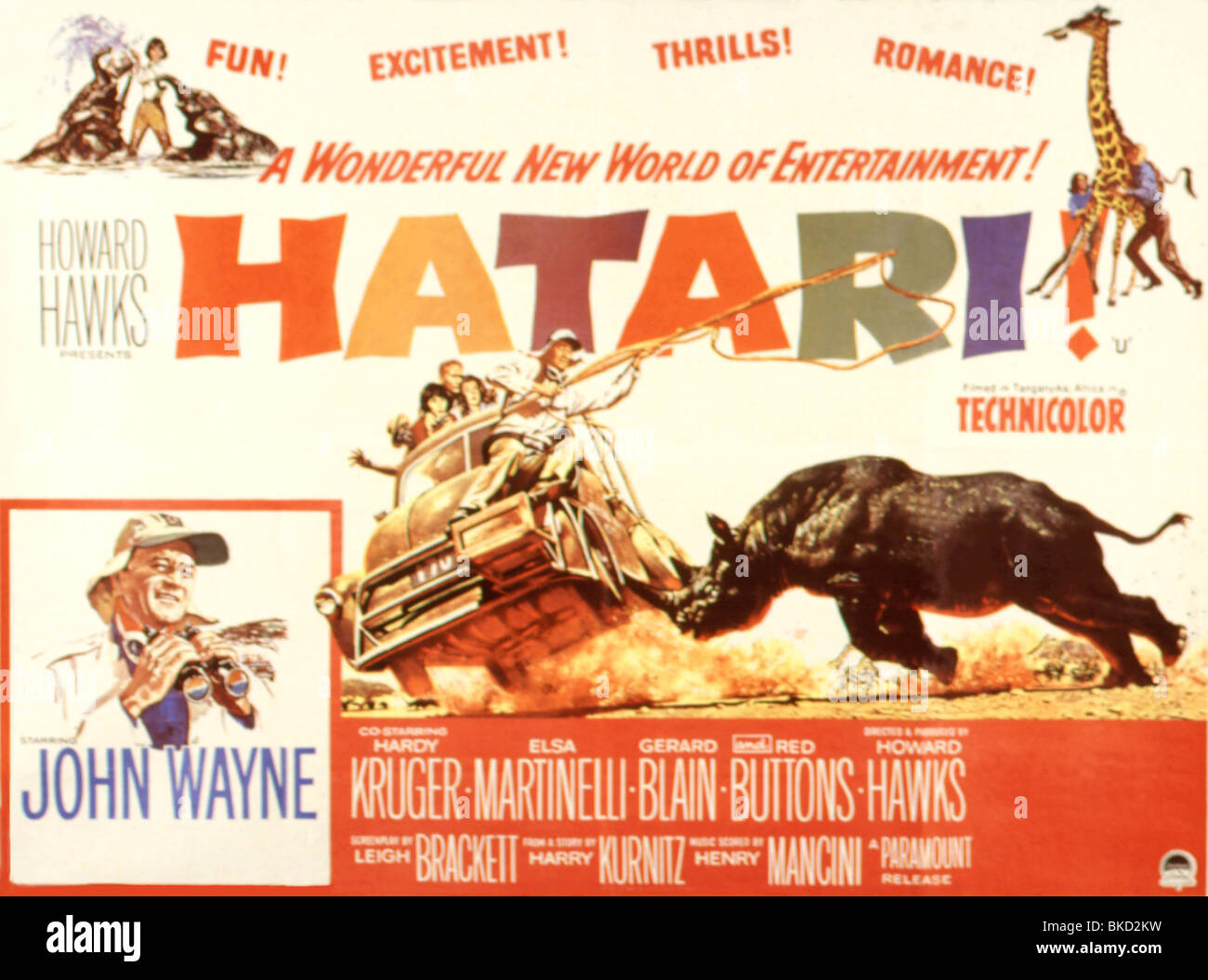 HATARI -1962 POSTER Stock Photo - Alamy