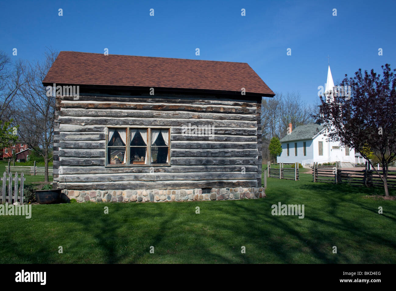 Log cabin church hi-res stock photography and images - Alamy