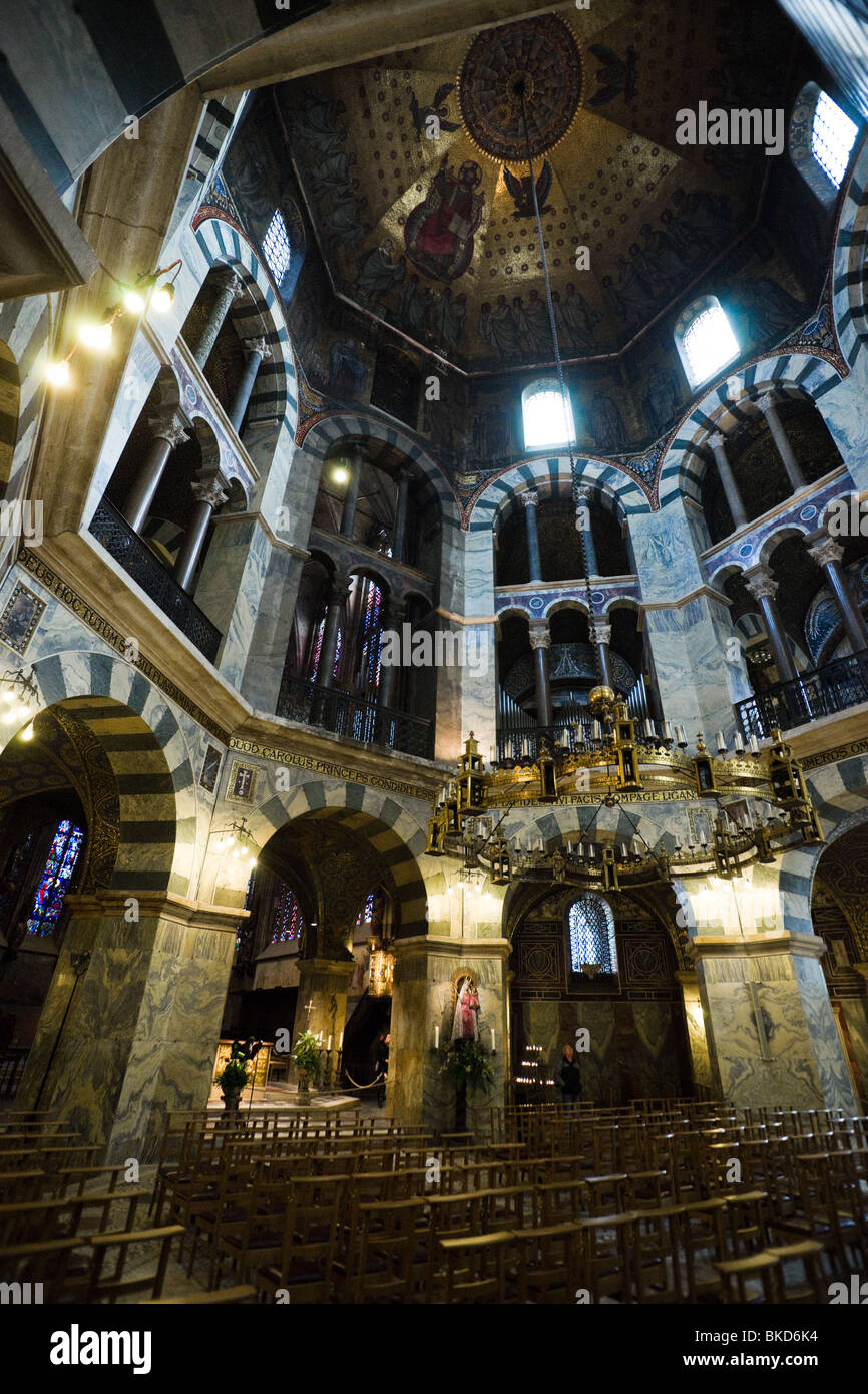 Interior of Aachen Cathedral Stock Photo - Alamy
