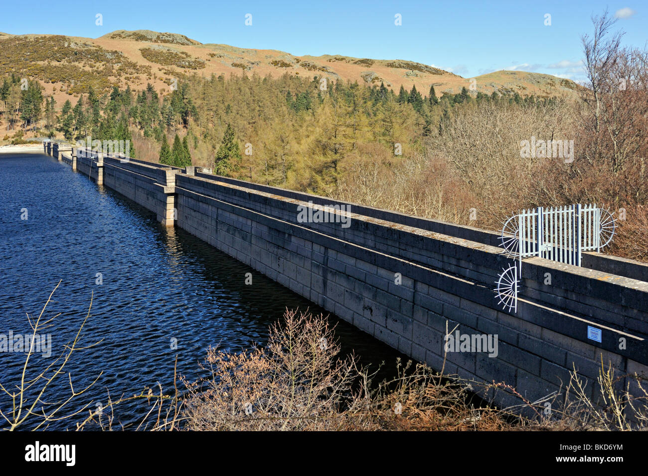 Haweswater Dam. Mardale, Lake District National Park, Cumbria, England ...