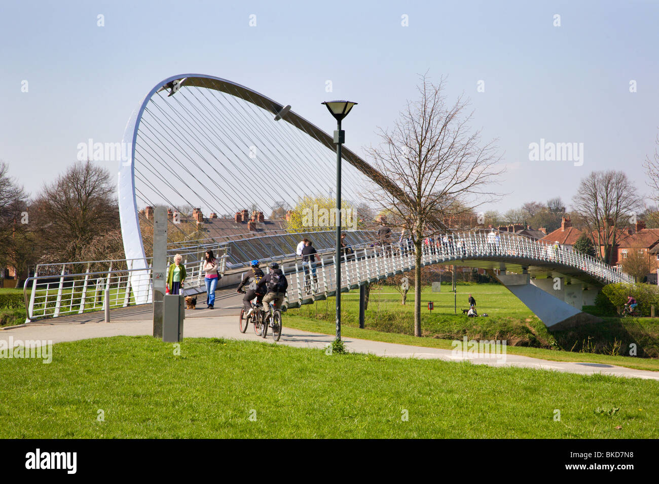 Millennium Bridge over The River Ouse York Yorkshire UK Stock Photo - Alamy