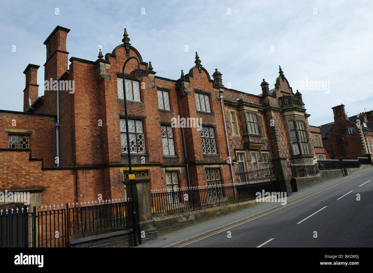 Whitchurch a market town in Shropshire, England. UK. The Old Grammar ...