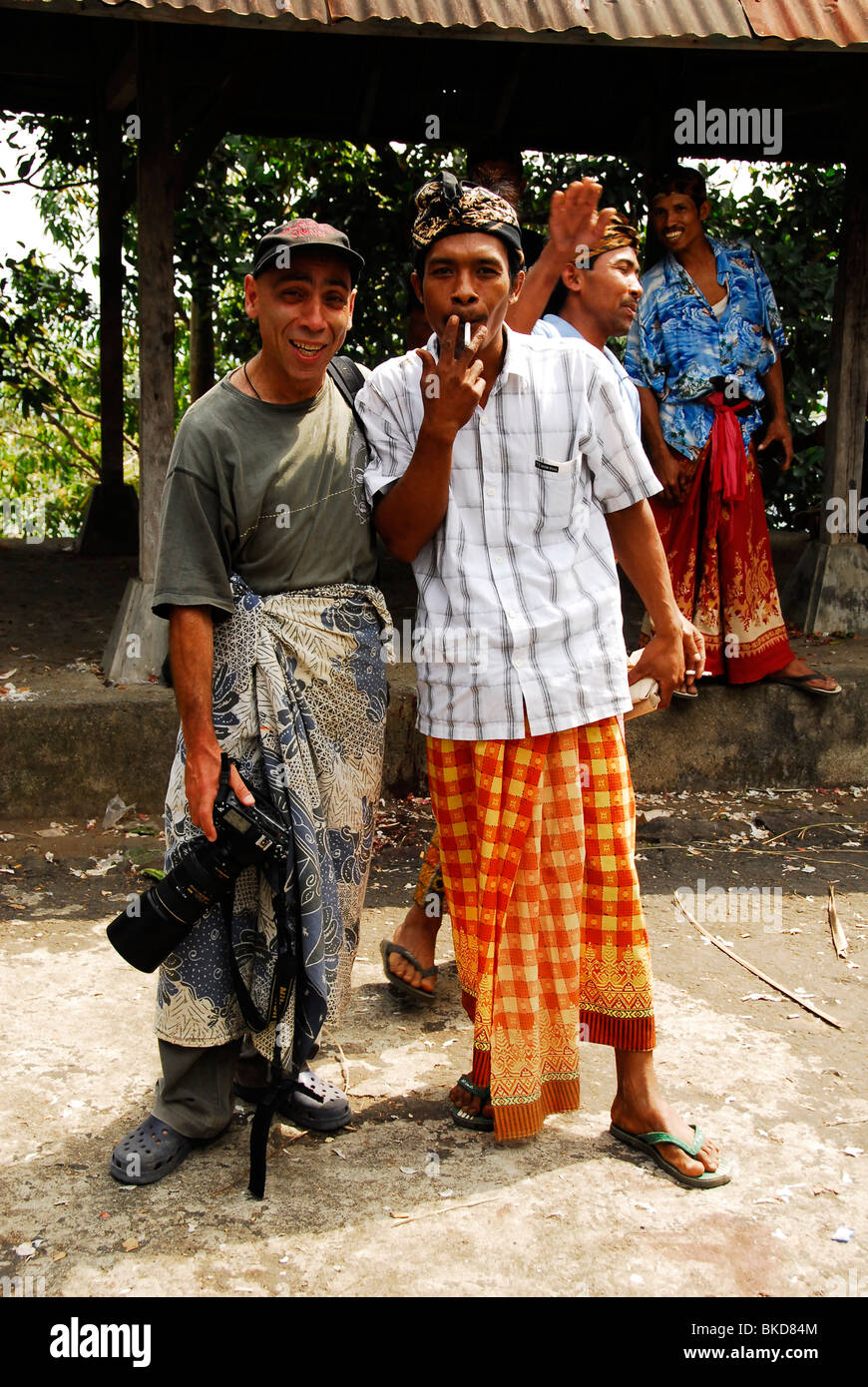 local villagers with photographer , Pura Sabakabian,Bebetin, near ...