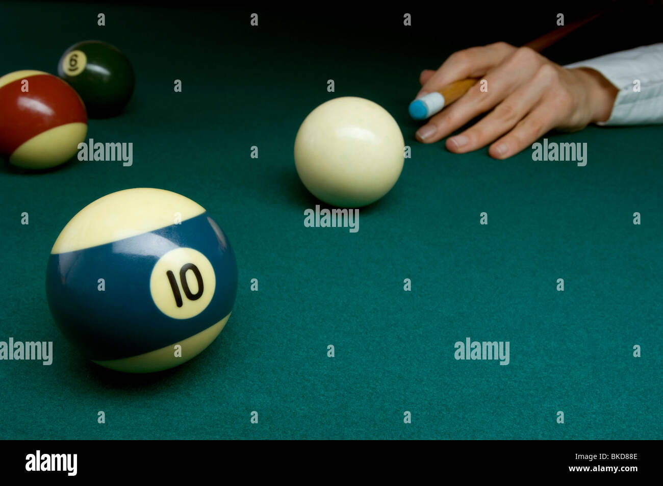 Billiard still life Stock Photo - Alamy