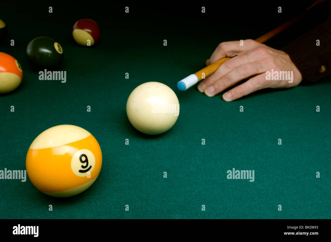 Billiard still life Stock Photo - Alamy