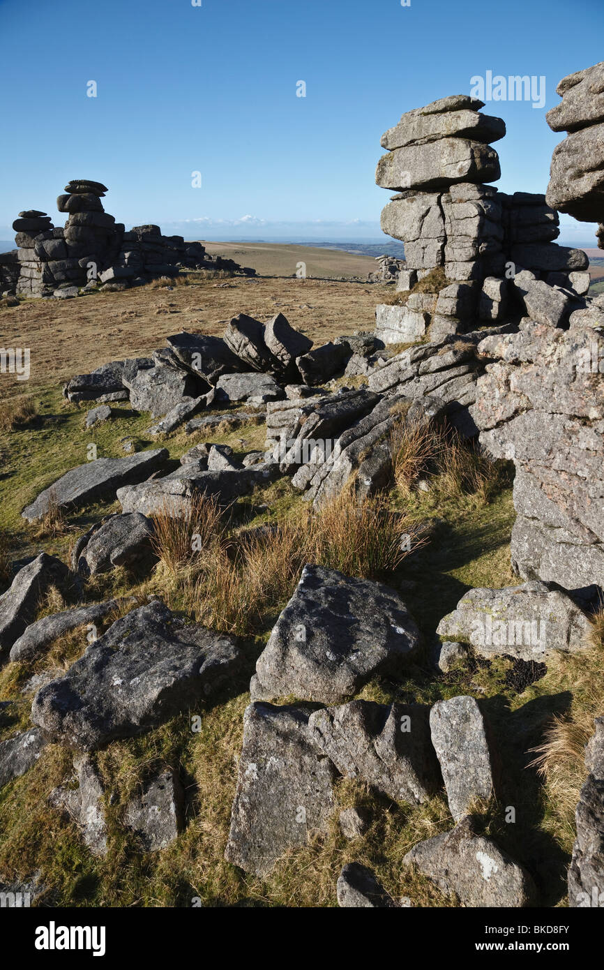 Great Staple Tor, Dartmoor National Park, Devon, England Stock Photo ...