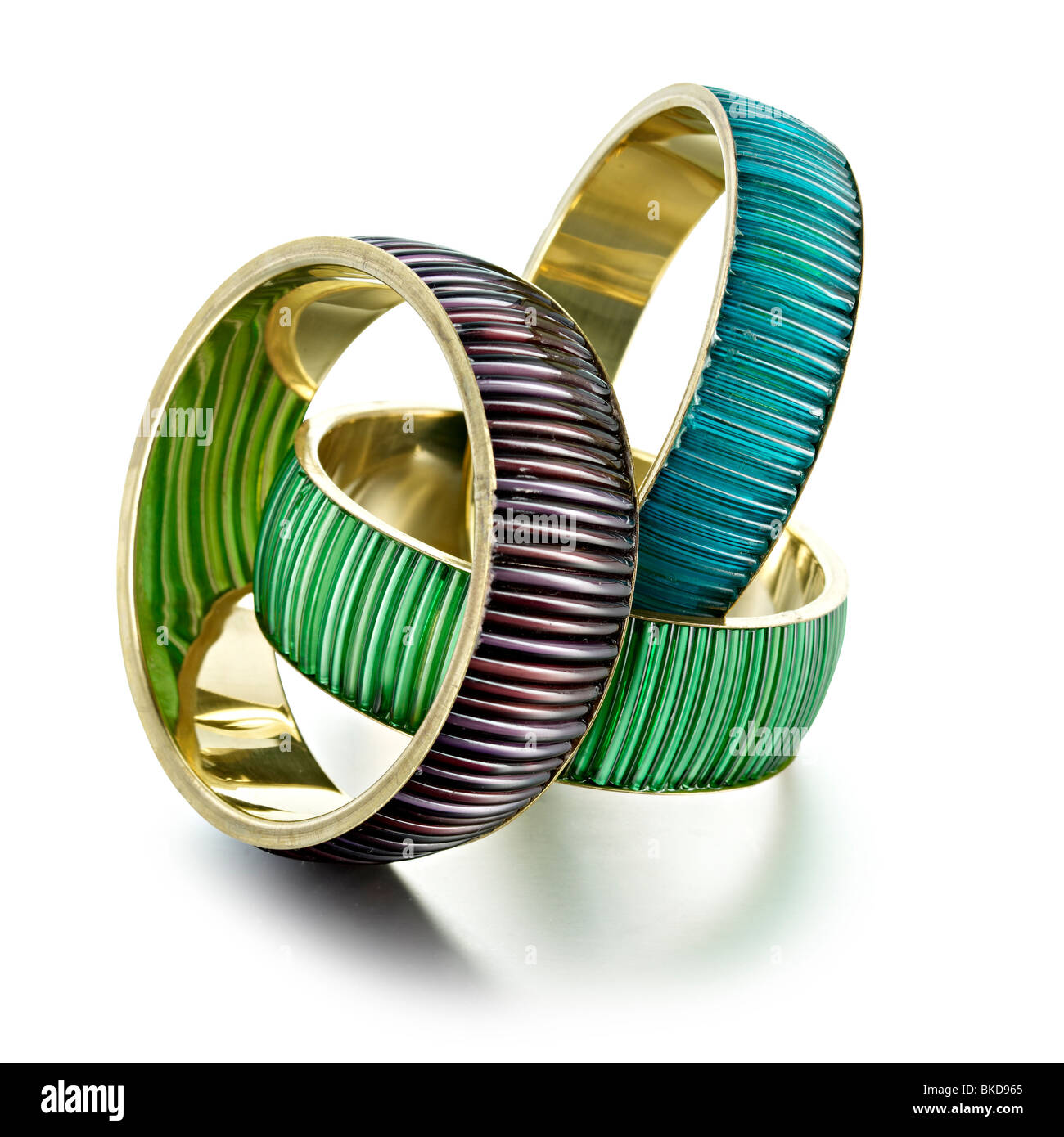 3 colored bangles Stock Photo - Alamy