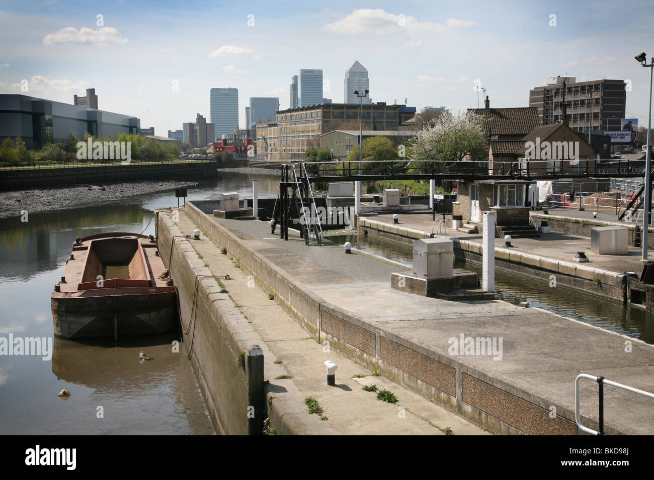 Bow locks, east London Stock Photo - Alamy