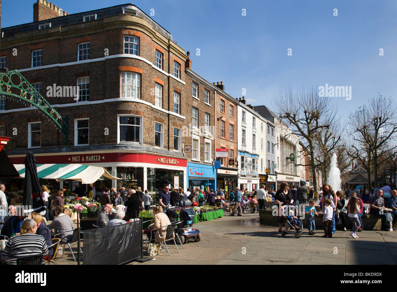Busy Parliament Street on a Saturday York Yorkshire UK Stock Photo - Alamy