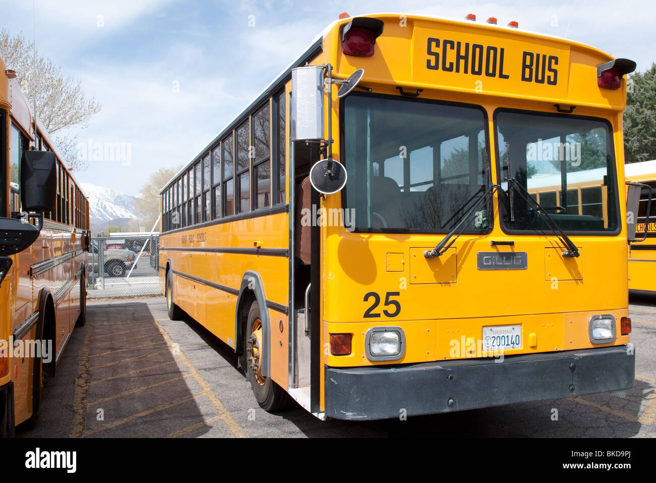 Gillig school bus Stock Photo - Alamy