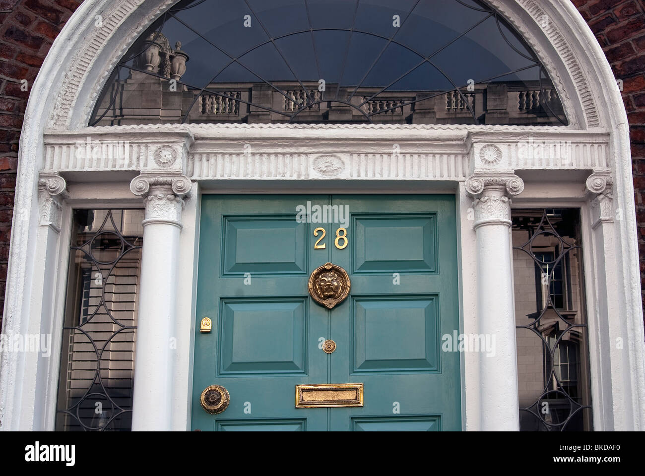 Georgian architecture, Merrion Square area, Dublin Stock Photo - Alamy