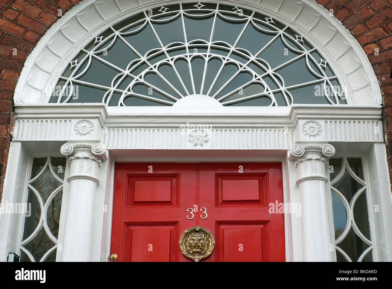 Georgian architecture, Merrion Square area, Dublin Stock Photo - Alamy
