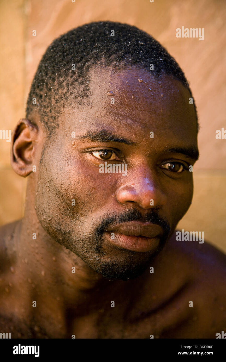 African male face portrait Stock Photo - Alamy