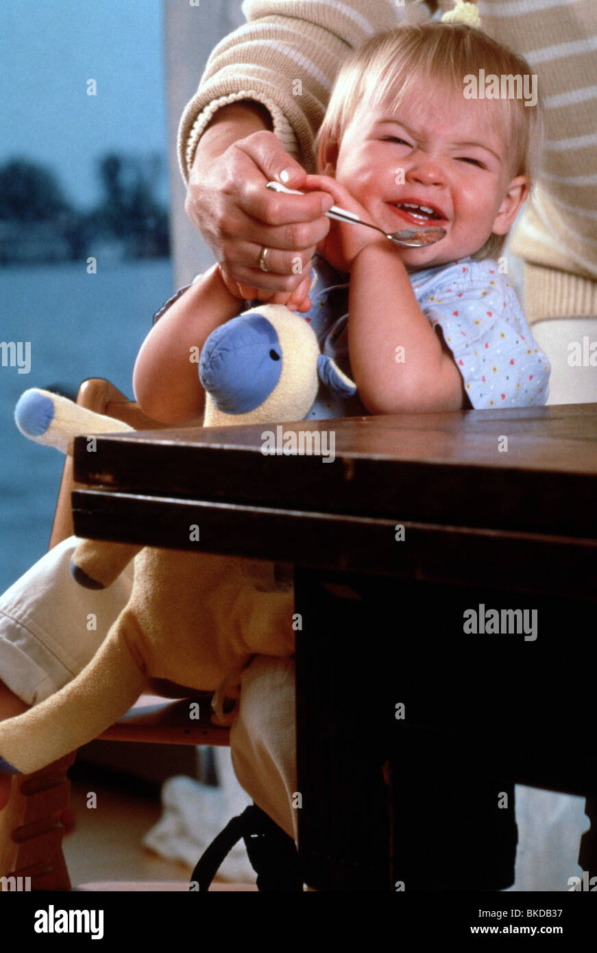 Baby dislike and refusing food Stock Photo - Alamy