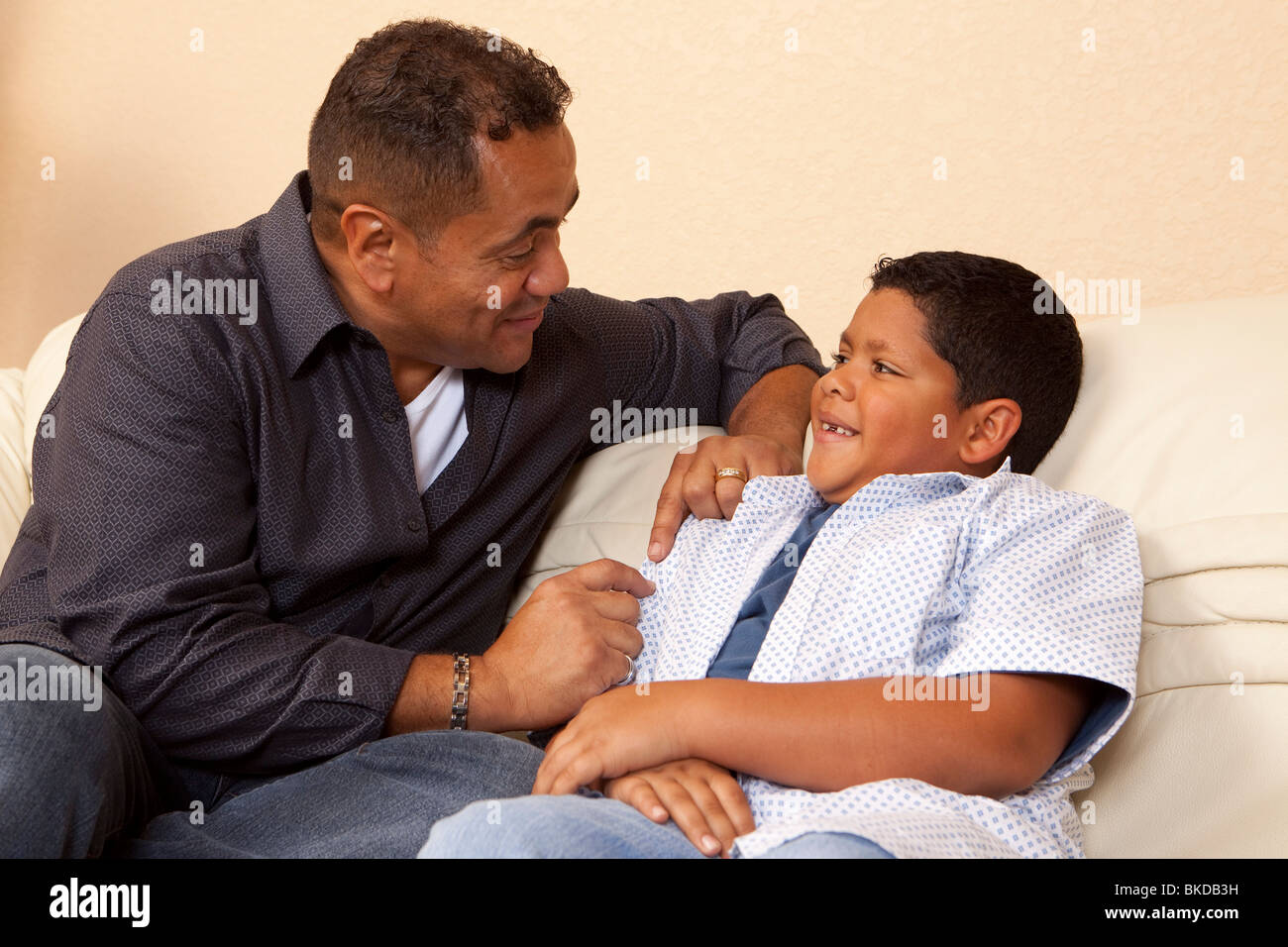 Father And Son Stock Photo - Alamy