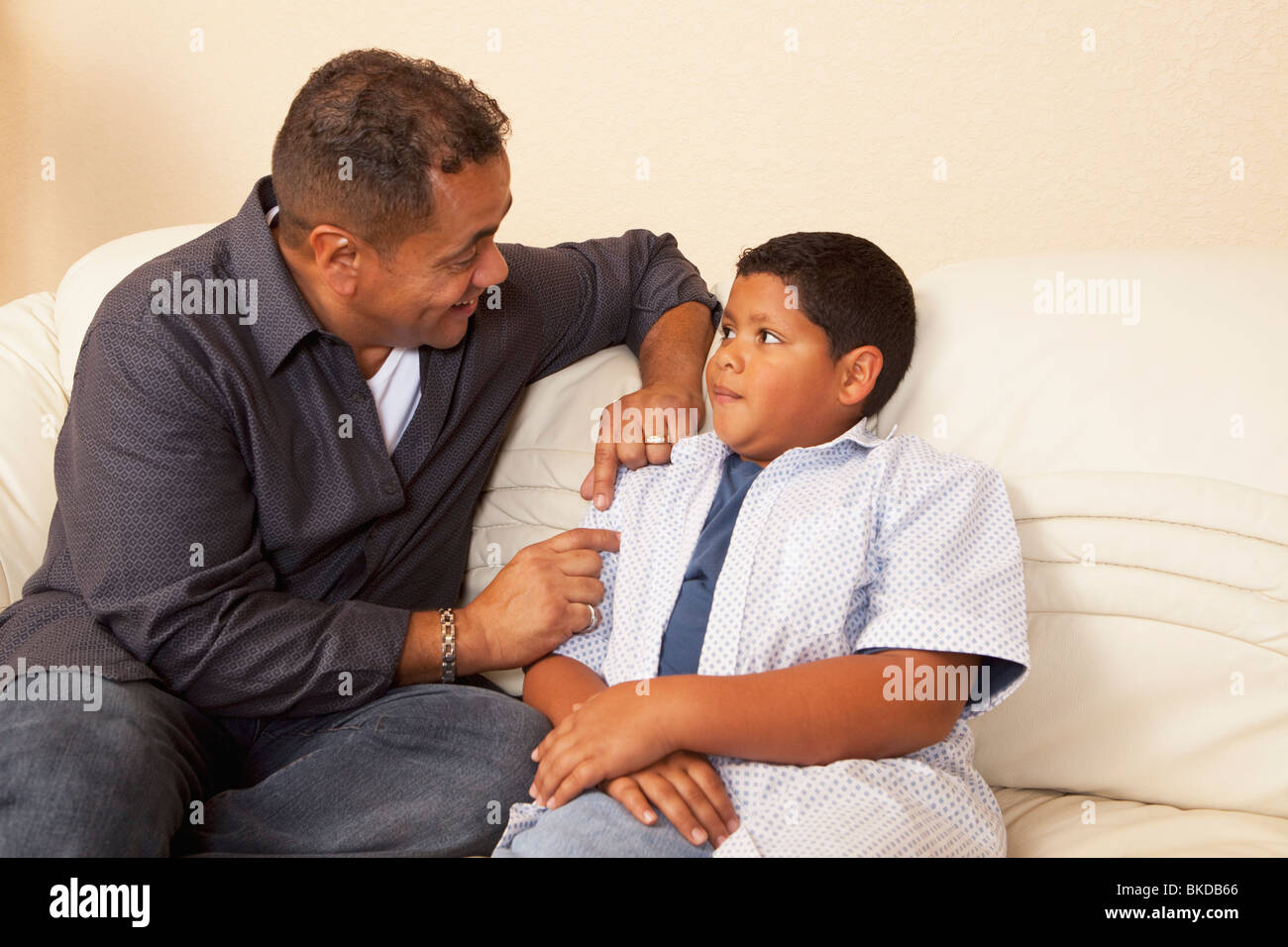 Father And Son Stock Photo - Alamy