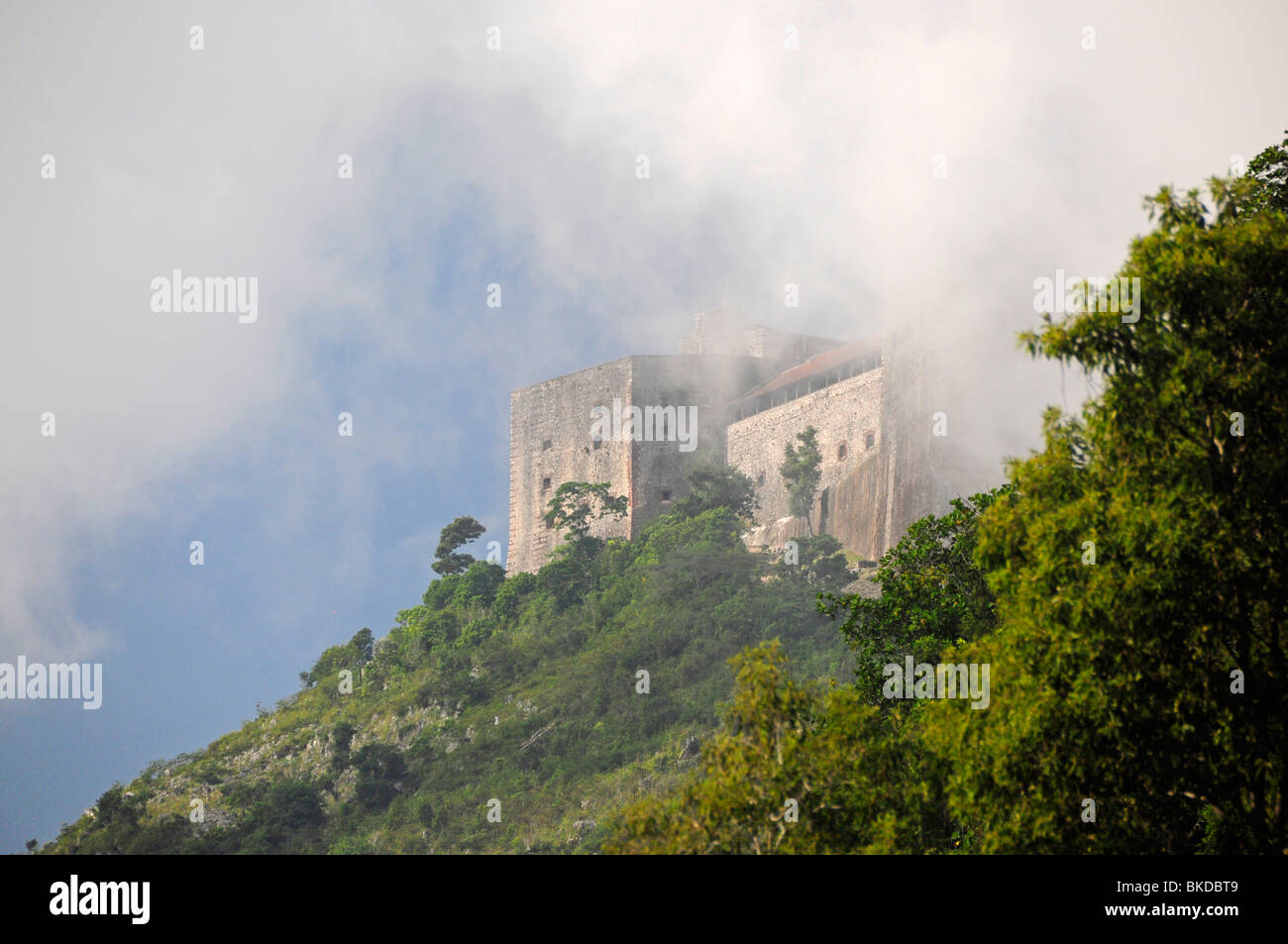 The Citadel as seen from below, Milot, Cap Haitien, Haiti, Hispaniola ...