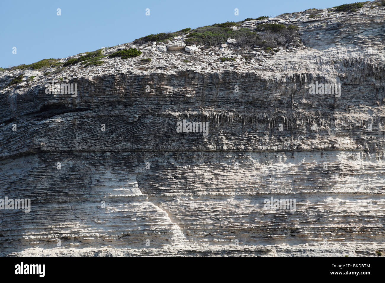 Bonifacio limestone cliffs Stock Photo - Alamy